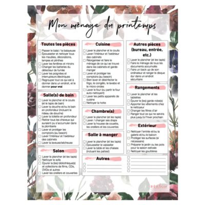 Comment réussir ton ménage du printemps | Béatrice