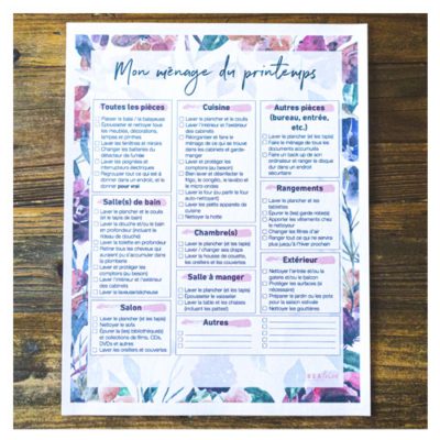 Aide-mémoires à imprimer | Béatrice